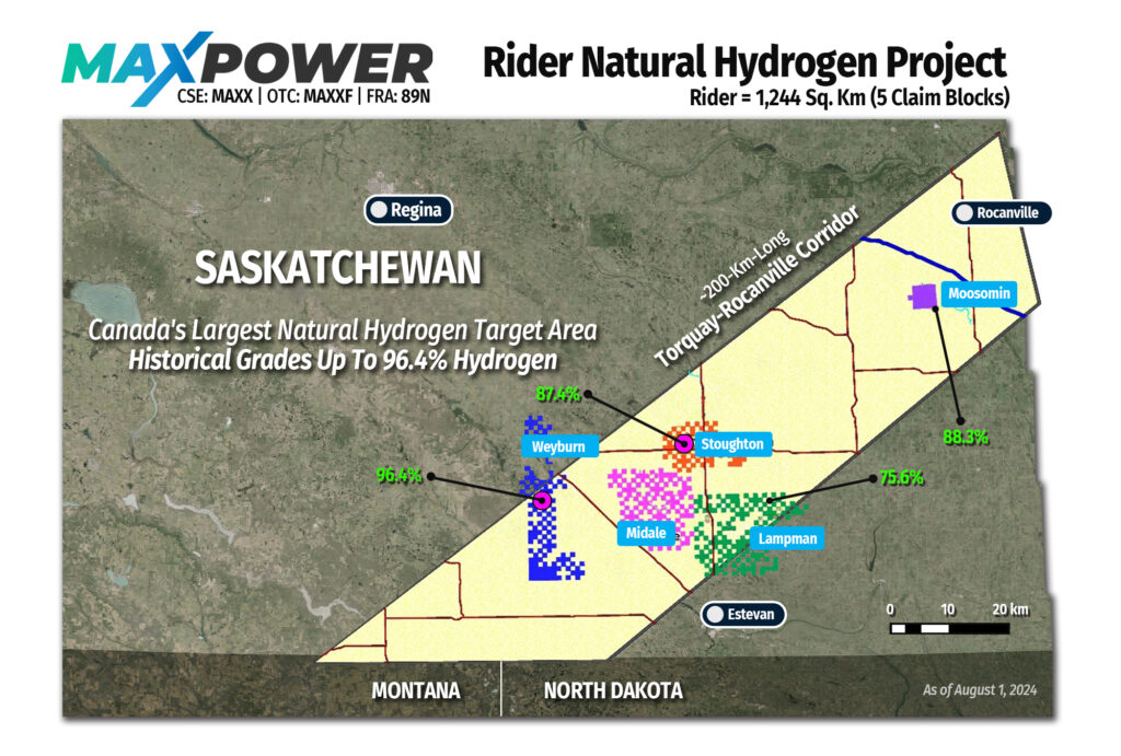 MAX Power Uncovers Canada’s Largest Natural Hydrogen Target Area, Stakes 1,244 Sq. KmHistorical ...